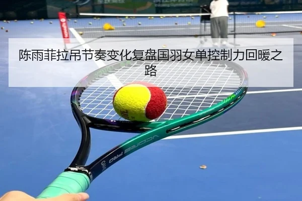 陈雨菲拉吊节奏变化复盘国羽女单控制力回暖之路 - 银河国际